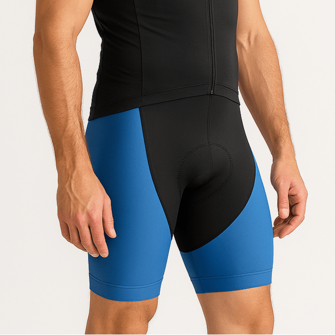 Men's Blue Gel Padded Cycling Shorts – Montella EU